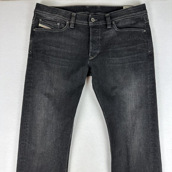 Diesel | Jeans | Diesel Black Viker Regular Straight Button Fly Jeans ...
